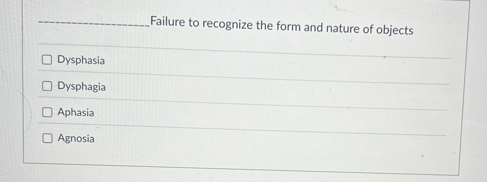 Solved Failure to recognize the form and nature of | Chegg.com