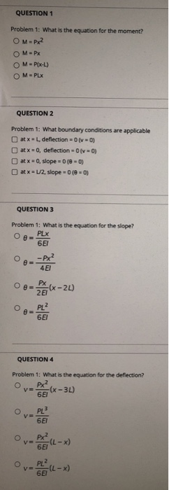 Solved 1. Develop the equations for the rotation (slope) and | Chegg.com