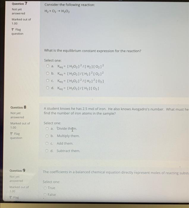 Solved Consider the following reaction: H2+O2→H2O2 What is | Chegg.com