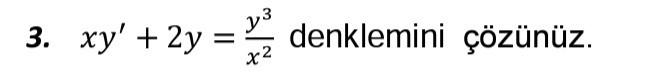 Solved 3. xy′+2y=x2y3 | Chegg.com