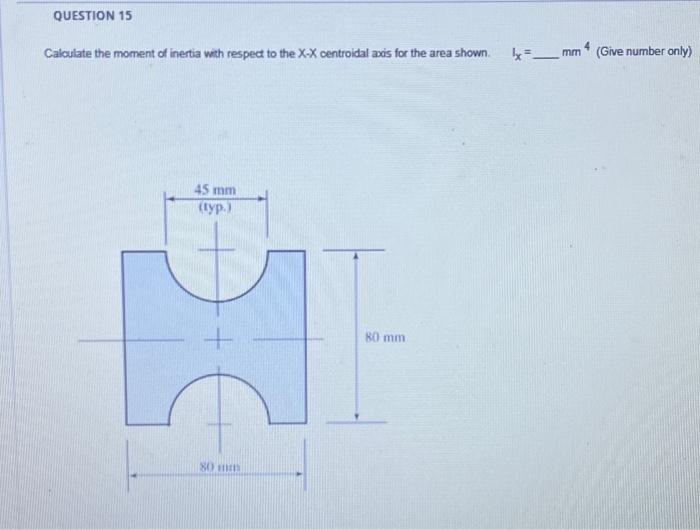 Solved Calculate the moment of inertia with respect to the | Chegg.com