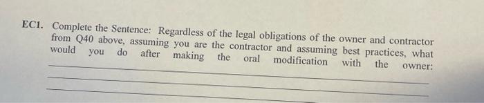 Solved C1. Complete the Sentence: Regardless of the legal | Chegg.com