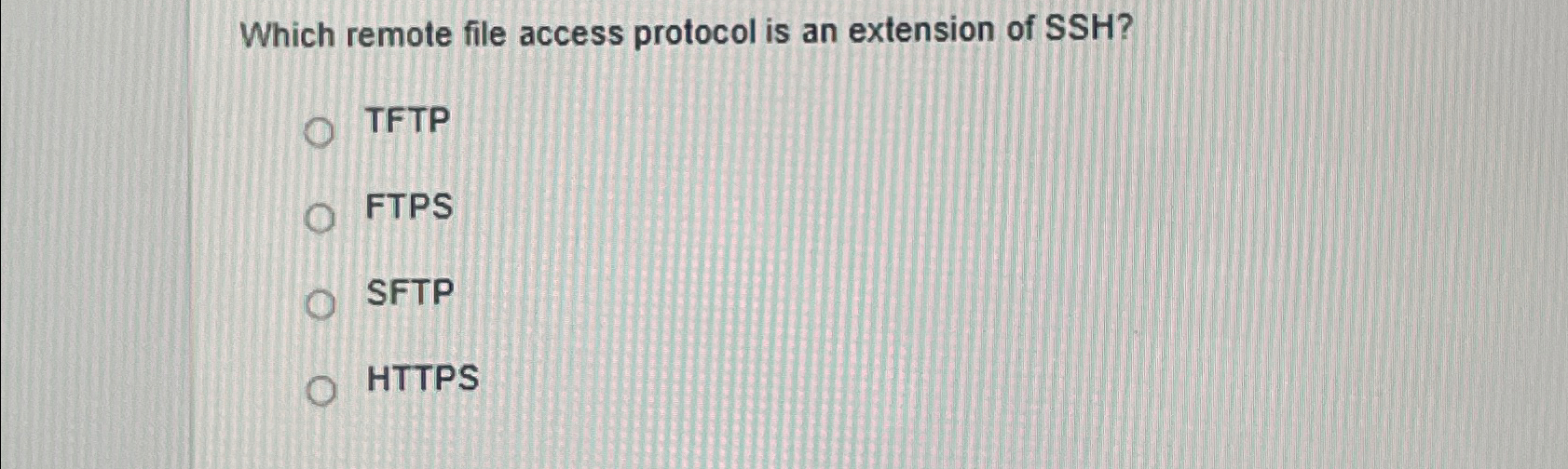 Solved Which remote file access protocol is an extension of | Chegg.com Solved Which remote file access protocol is an extension of | Chegg.com