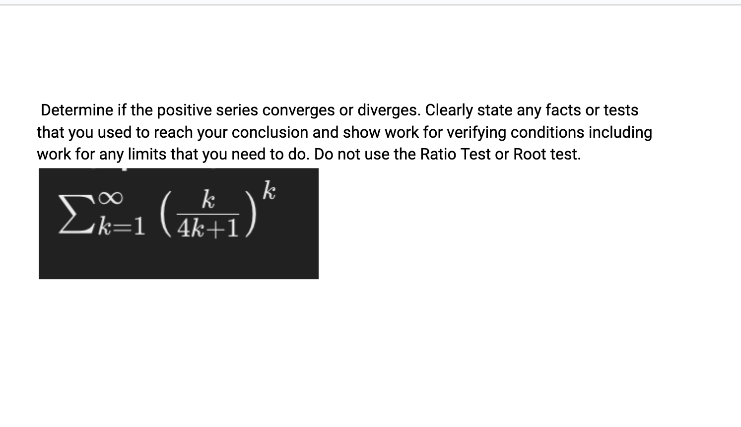 Solved Determine if the positive series converges or | Chegg.com