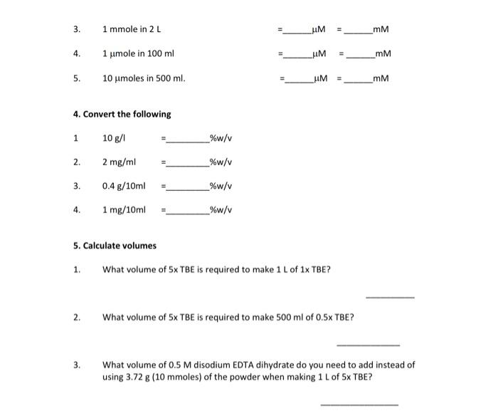 Solved 1. Convert the following to ml amounts. 500μl= ml | Chegg.com
