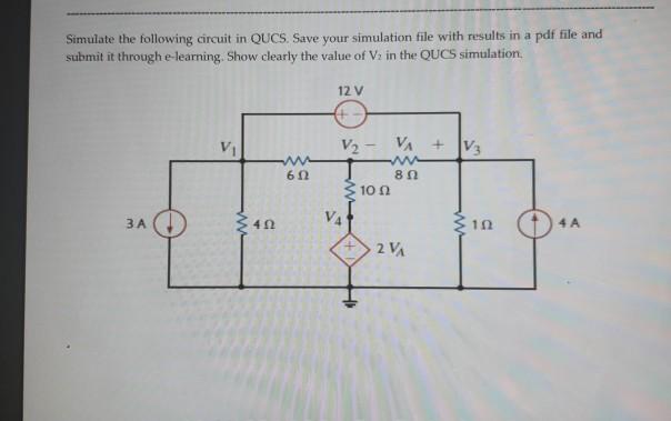 Solved Simulate the following circuit in QUCS. Save your | Chegg.com