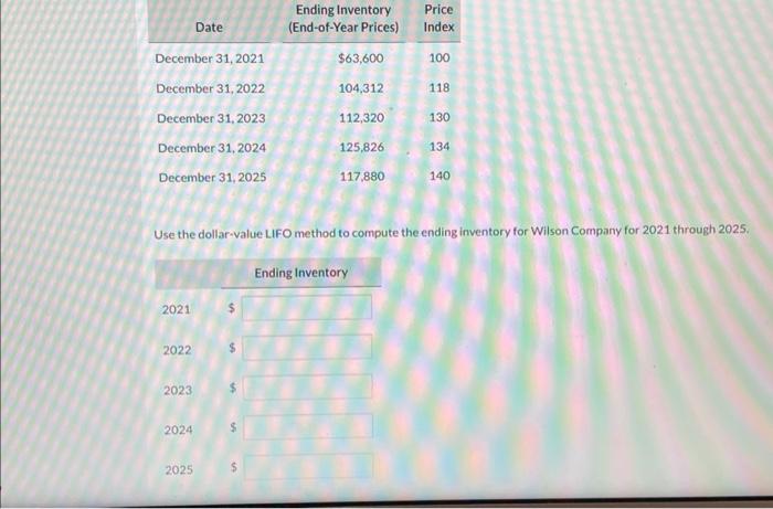 Solved Use the dollar-value LIFO method to compute the | Chegg.com