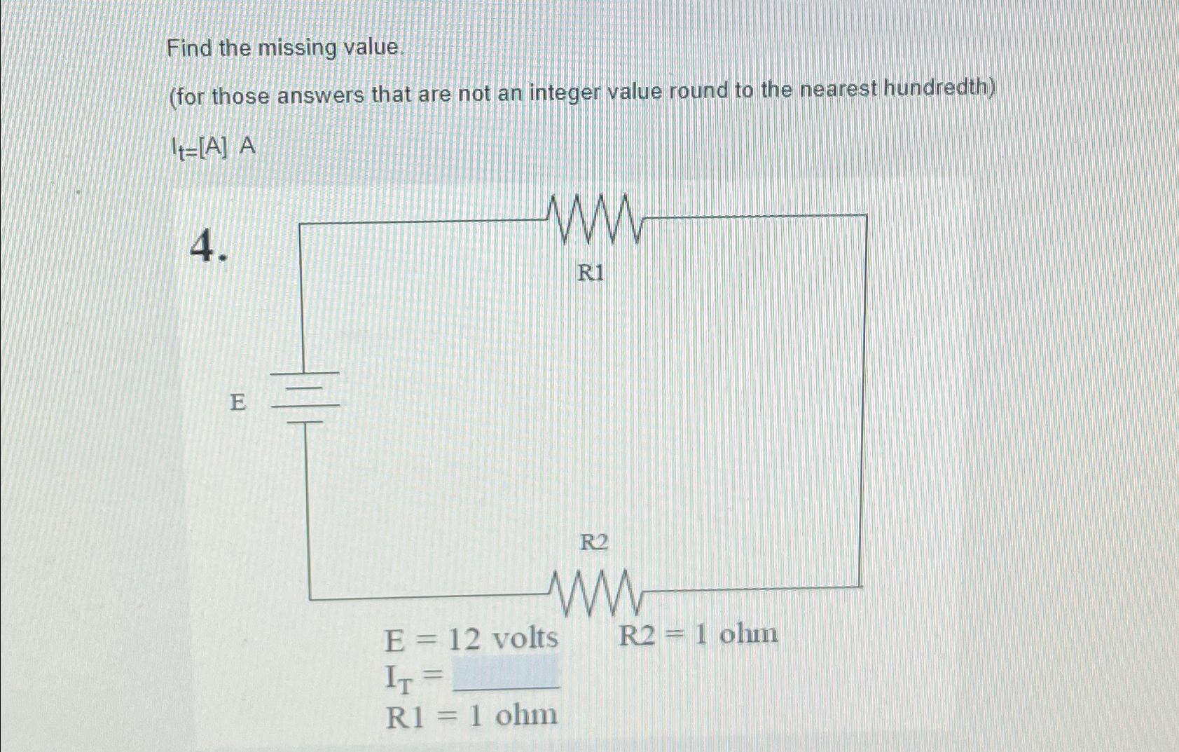 Solved Find the missing value.(for those answers that are | Chegg.com