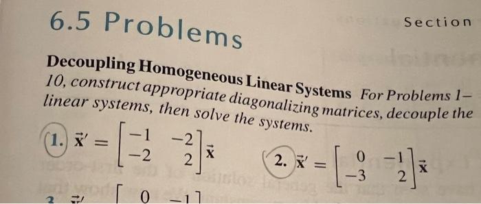 Solved construct appropriate diagonalizing matrices, | Chegg.com