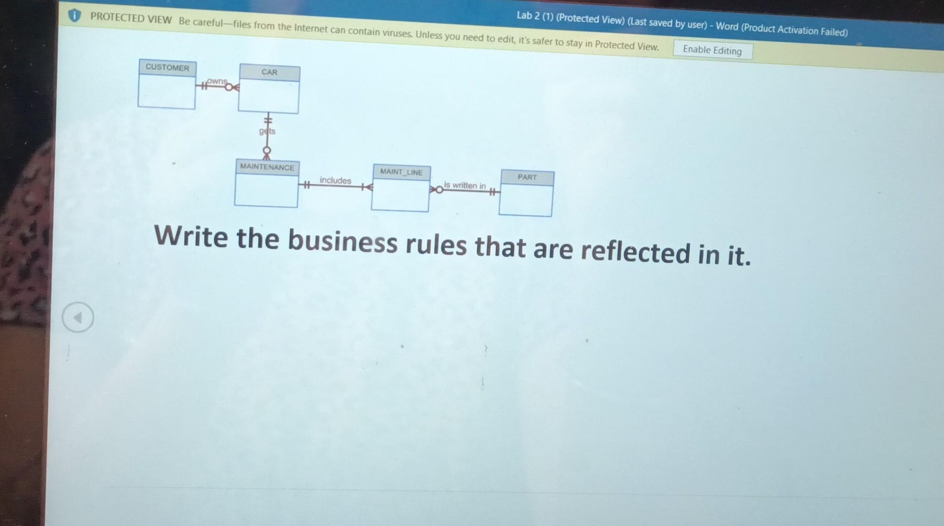 Solved PROTECTED VIEW Be careful-files from the Internet can | Chegg.com