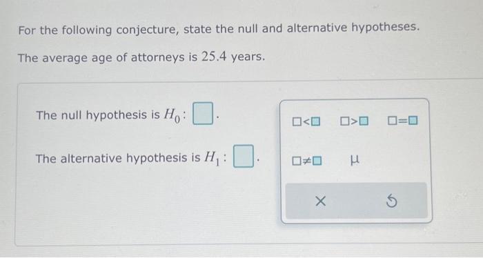 Solved For the following conjecture, state the null and | Chegg.com