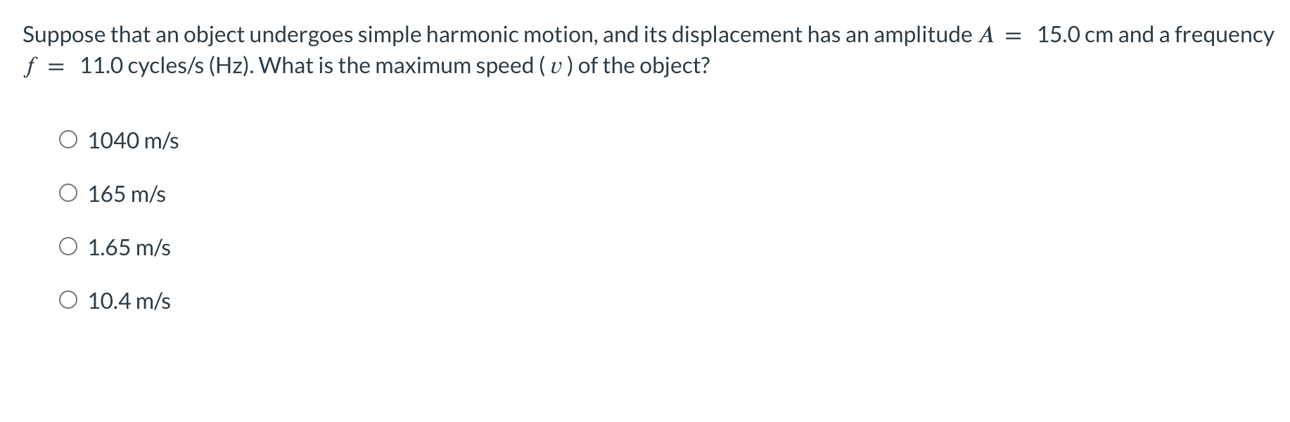 Solved Suppose that an ﻿object undergoes simple harmonic | Chegg.com