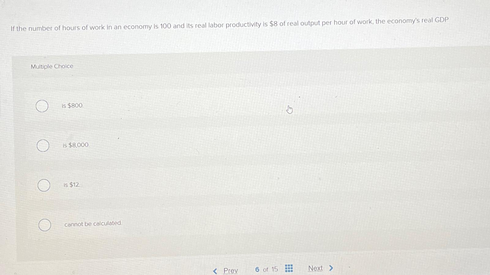 Solved If the number of hours of work in an economy is 100 | Chegg.com