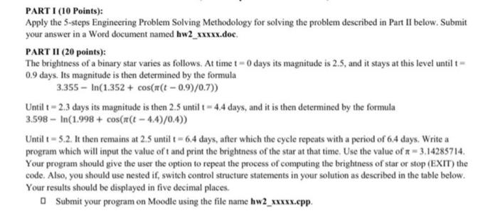 Solved PART I (10 Points): Apply the 5-steps Enginecring | Chegg.com
