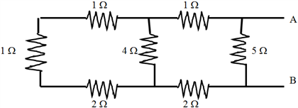 Solved The equivalent resistance between points A and B of | Chegg.com