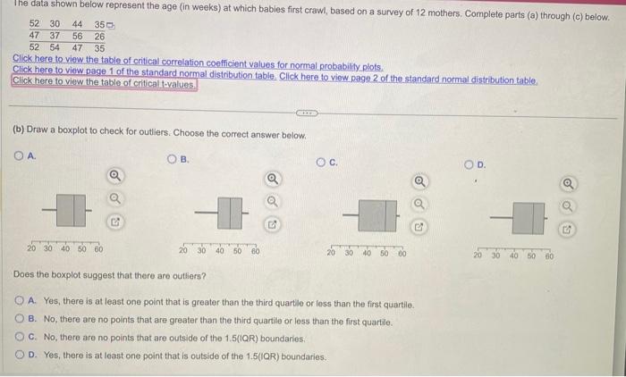 Solved h (c) belo Click here to view the table of critical | Chegg.com