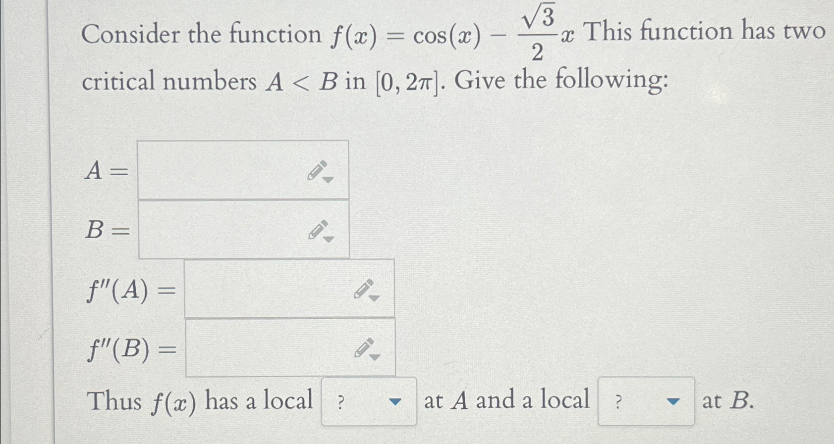 Solved Consider the function f(x)=cos(x)-322x ﻿This function | Chegg.com