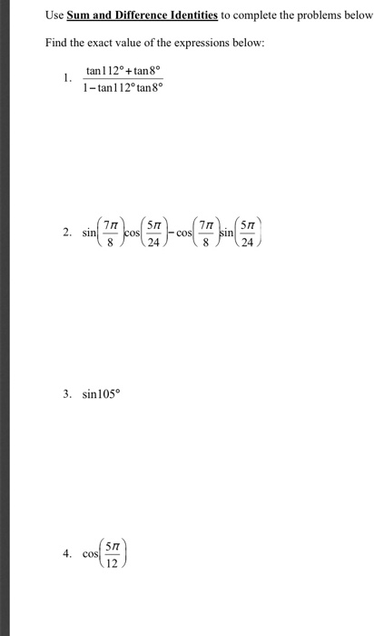 Solved GSE PreCalculus Use Double Angle Identities to Double | Chegg.com
