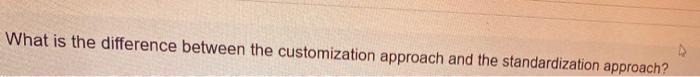 What is the difference between the customization | Chegg.com