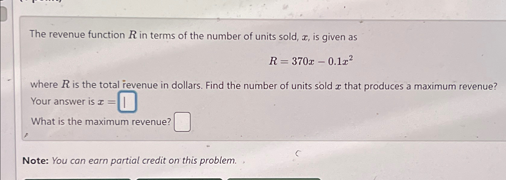 Solved The revenue function R ﻿in terms of the number of | Chegg.com