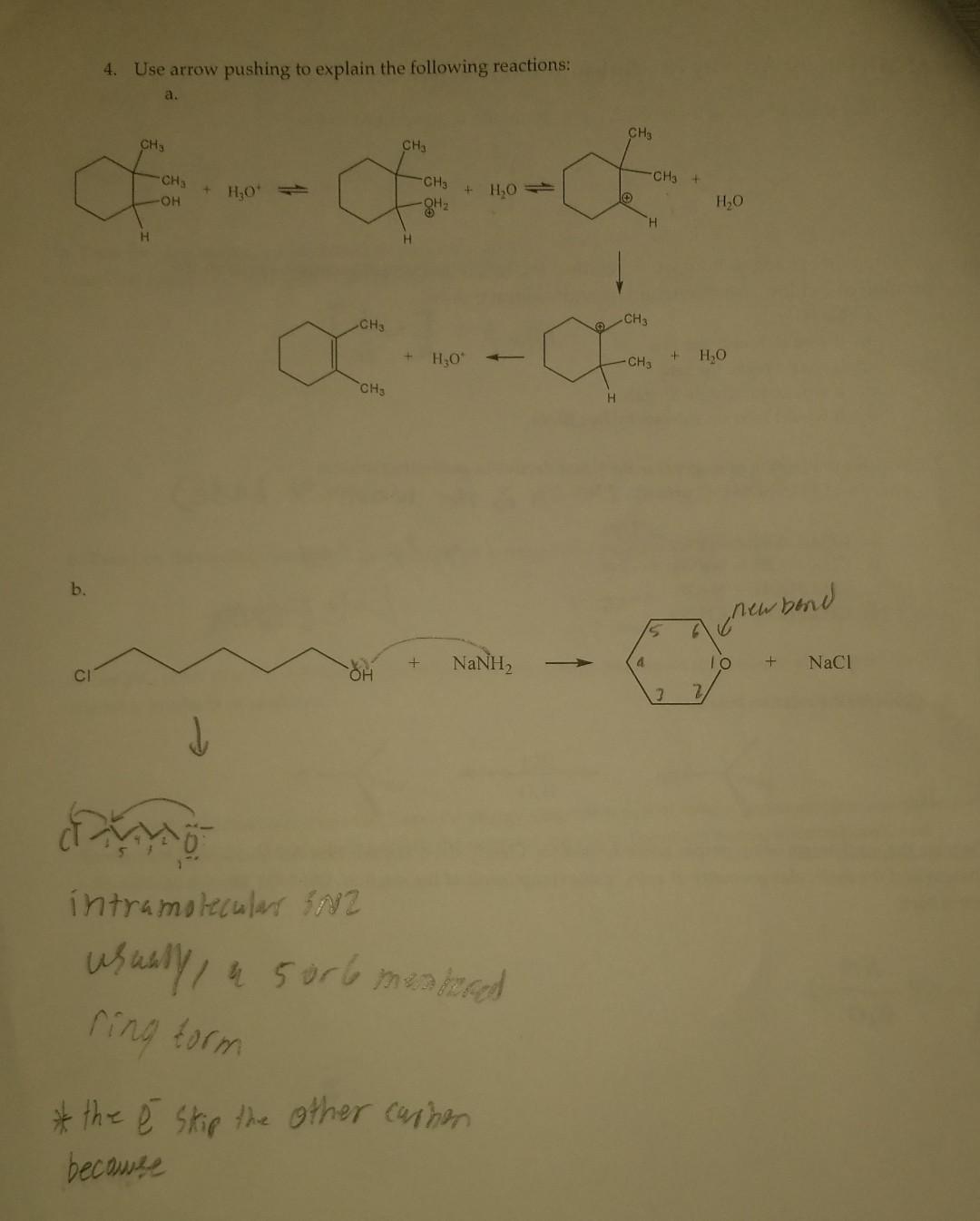 Solved 3. Consider the reaction below. H2OHCl Propose the | Chegg.com