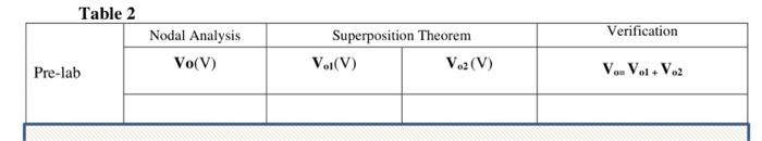 Solved Use superposition theorem to determine voltage Vo in | Chegg.com