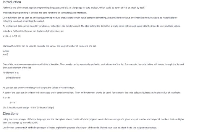 Solved Python is one of the most popular proprantming | Chegg.com