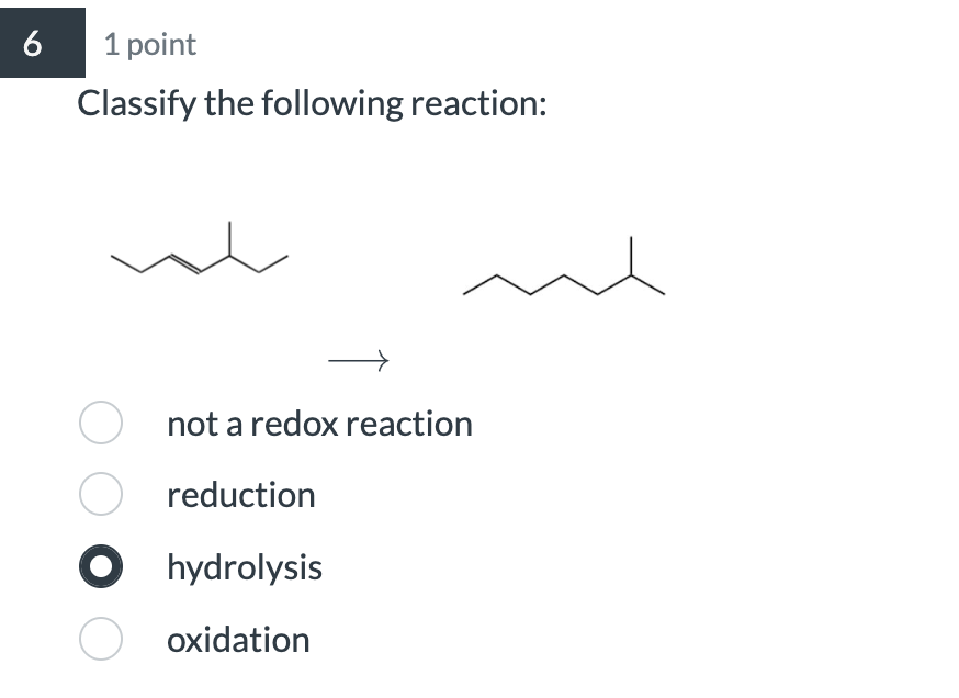 Solved Classify the following reaction:not a redox | Chegg.com