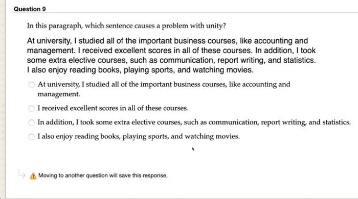Solved Question 5 What is the main problem with the sentence | Chegg.com