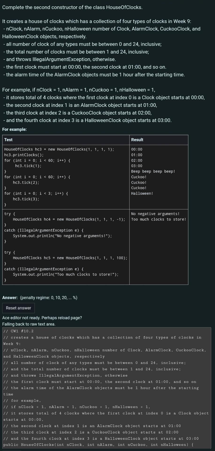 Solved Complete the first constructor of the class | Chegg.com