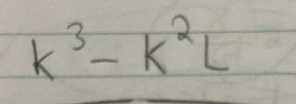 Solved k3-k2L | Chegg.com