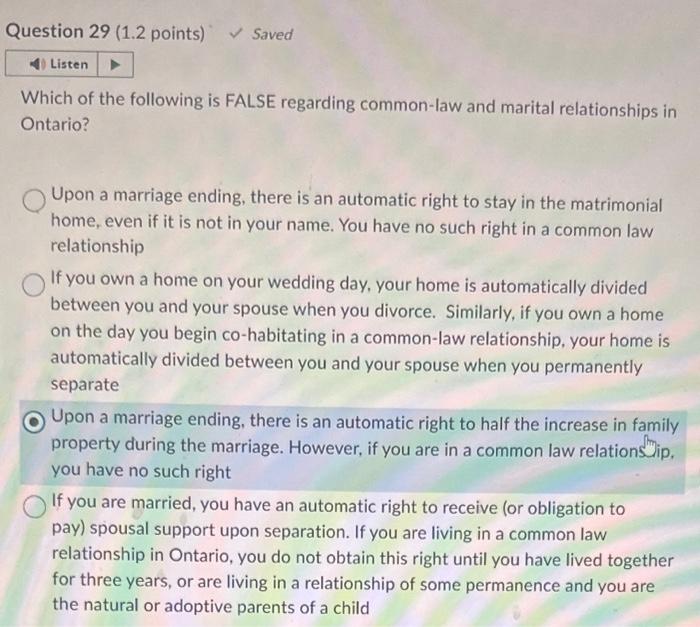 Solved Which of the following is FALSE concerning the | Chegg.com