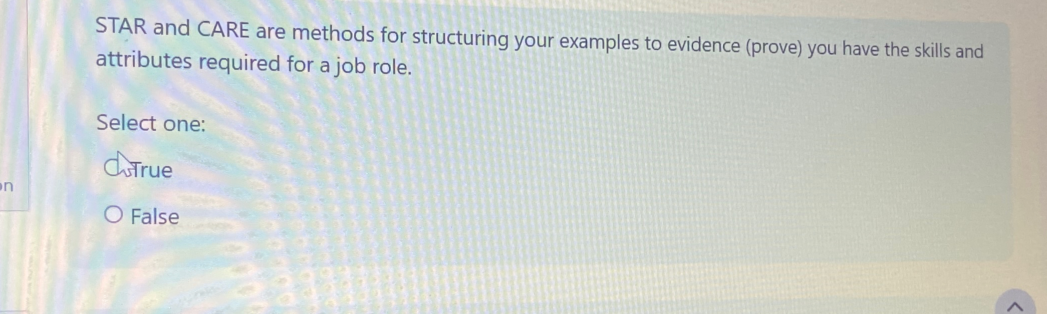 Solved STAR and CARE are methods for structuring your | Chegg.com