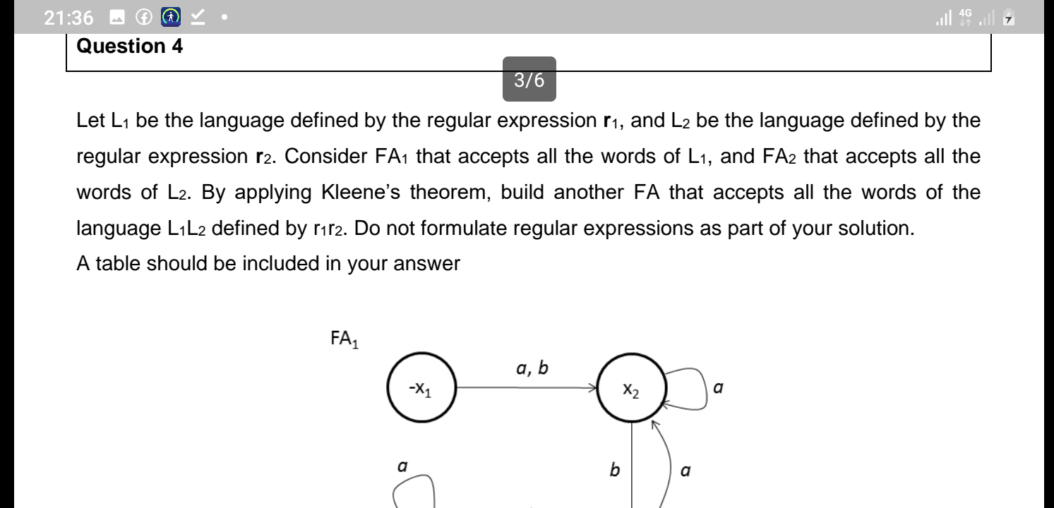 Solved Let L1 be the language defined by the regular | Chegg.com