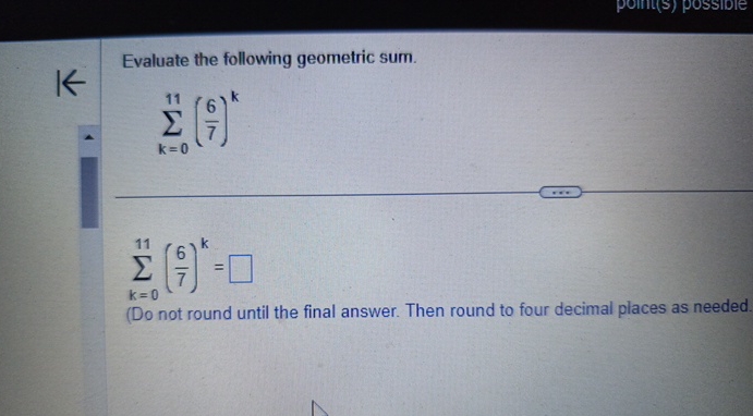Solved Evaluate the following geometric | Chegg.com