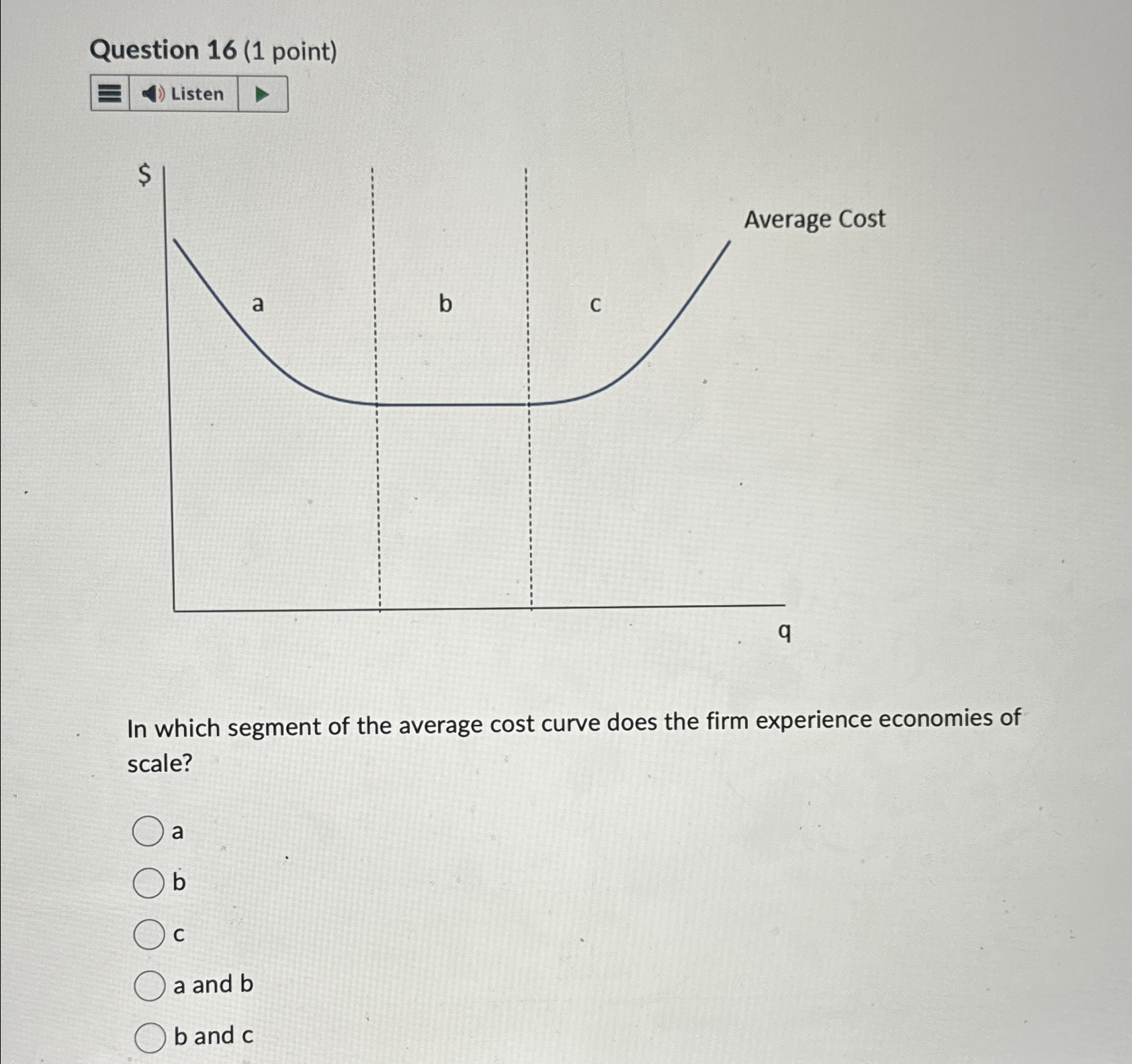 Solved Question 16 (1 ﻿point)ListenIn which segment of the | Chegg.com