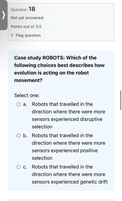 Solved Case study ROBOTS: What kind of trait is robot speed? | Chegg.com