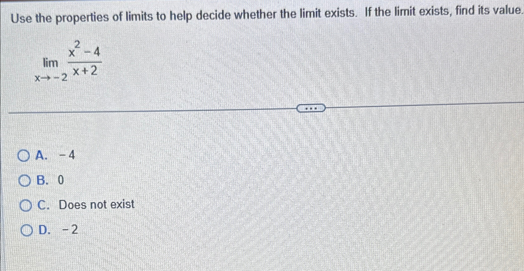 Solved Use the properties of limits to help decide whether | Chegg.com