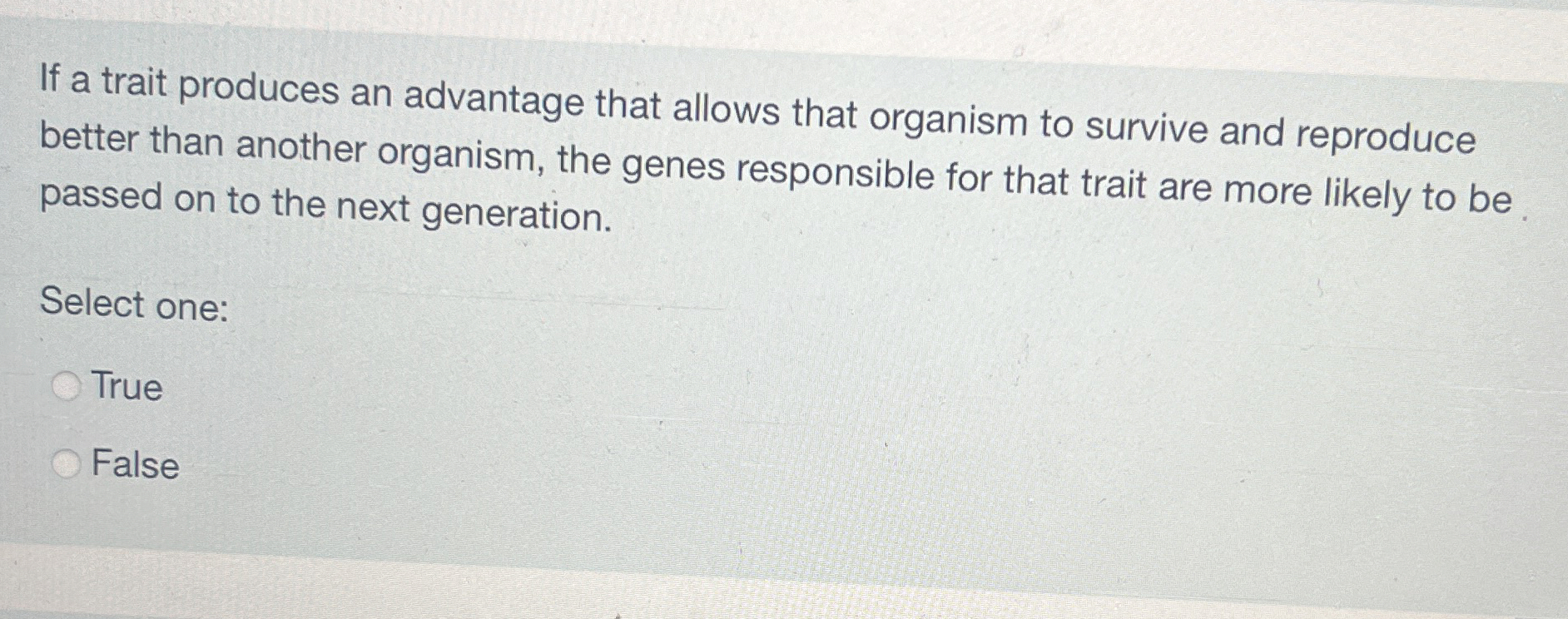 Solved If a trait produces an advantage that allows that | Chegg.com