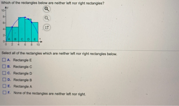 Solved which of the rectangles below are neither left nor | Chegg.com