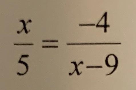 Solved х --4 5 X-9 | Chegg.com