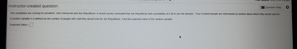 Solved Instructor-created question Question Help Two | Chegg.com