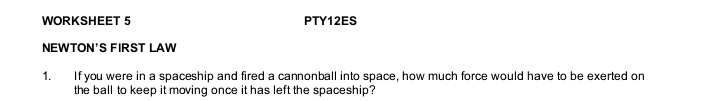 Solved If you were in a spaceship and fired a cannonball | Chegg.com