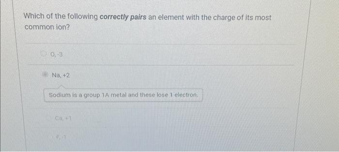 Solved Which of the following correctly pairs an element | Chegg.com