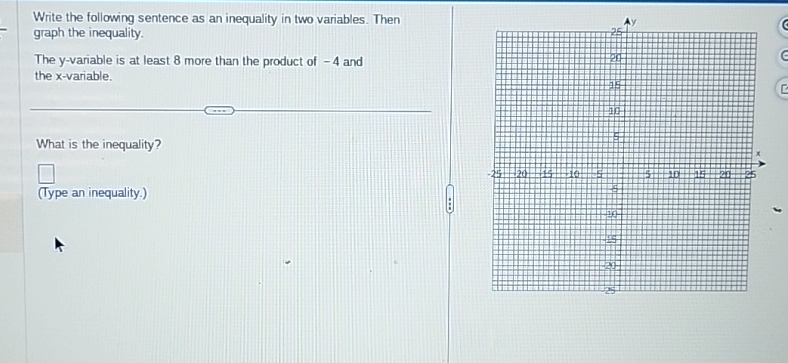 Solved Write the following sentence as an inequality in two | Chegg.com