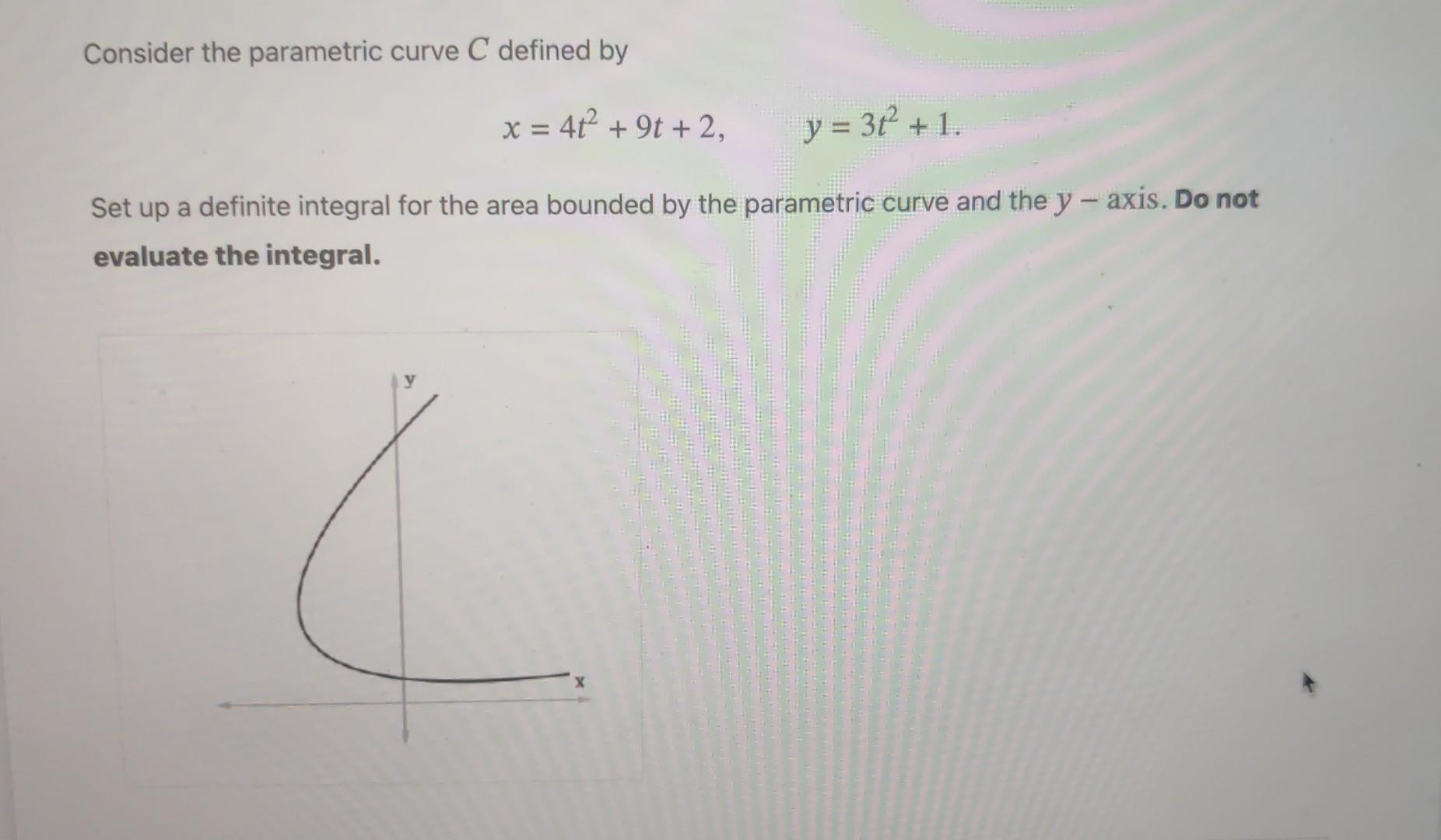 Solved Consider the parametric curve C defined by | Chegg.com