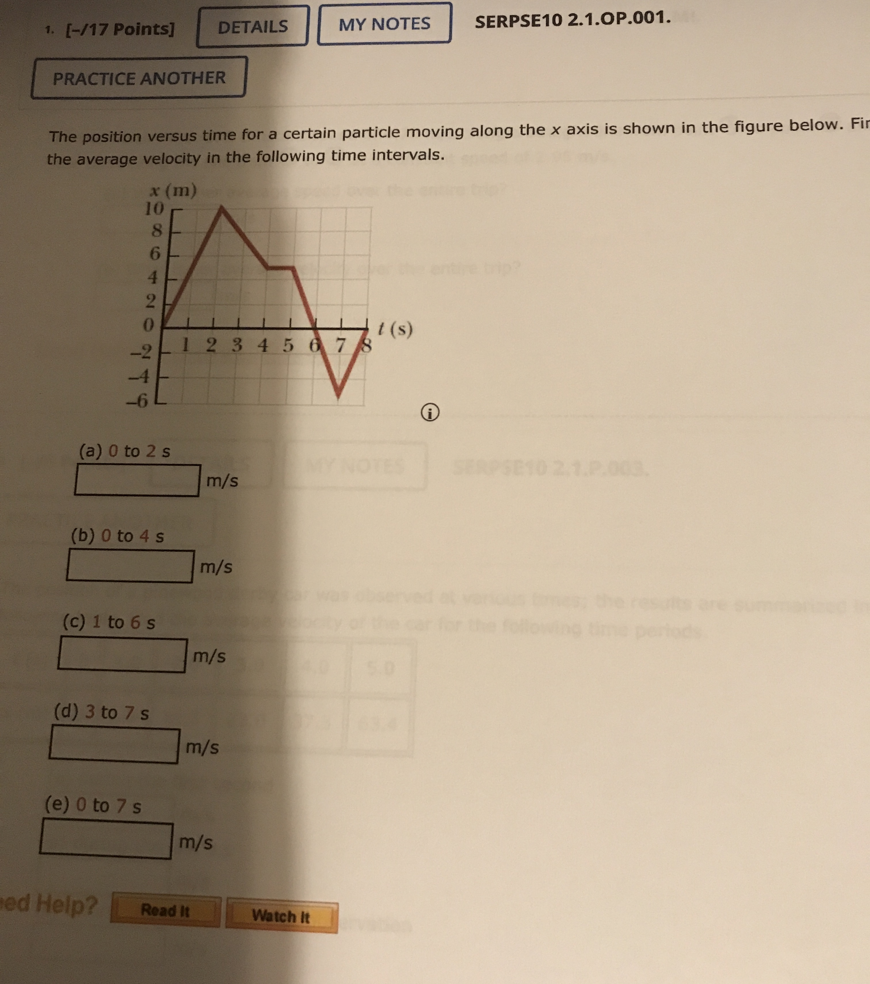 Solved [-/17 ﻿Points]SERPSE10 2.1.OP.001.PRACTICE ANOTHERThe | Chegg.com