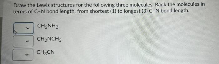 Solved Draw the Lewis structures for the following three | Chegg.com
