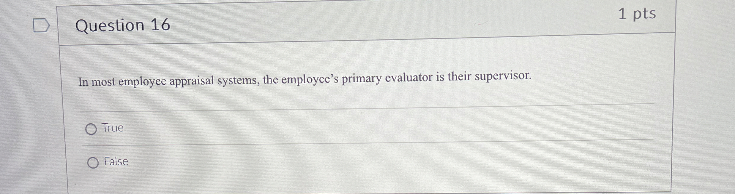 Solved Question 161 ﻿ptsIn most employee appraisal systems, | Chegg.com