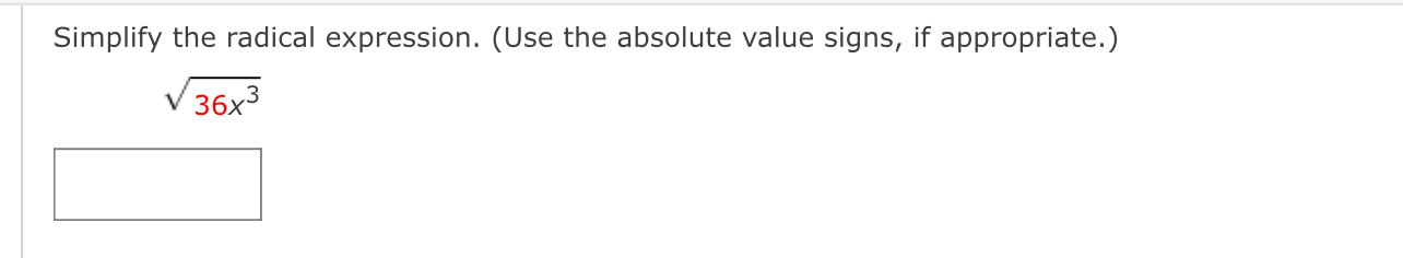 Solved Simplify the radical expression. (Use the absolute | Chegg.com